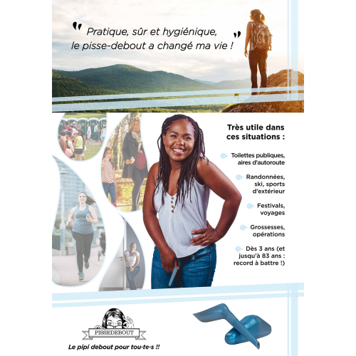 Stand-up pissing device for hygienic standing urination