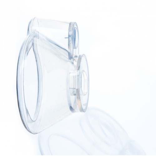 Antistatic inhalation chamber for metered-dose inhaler with mask